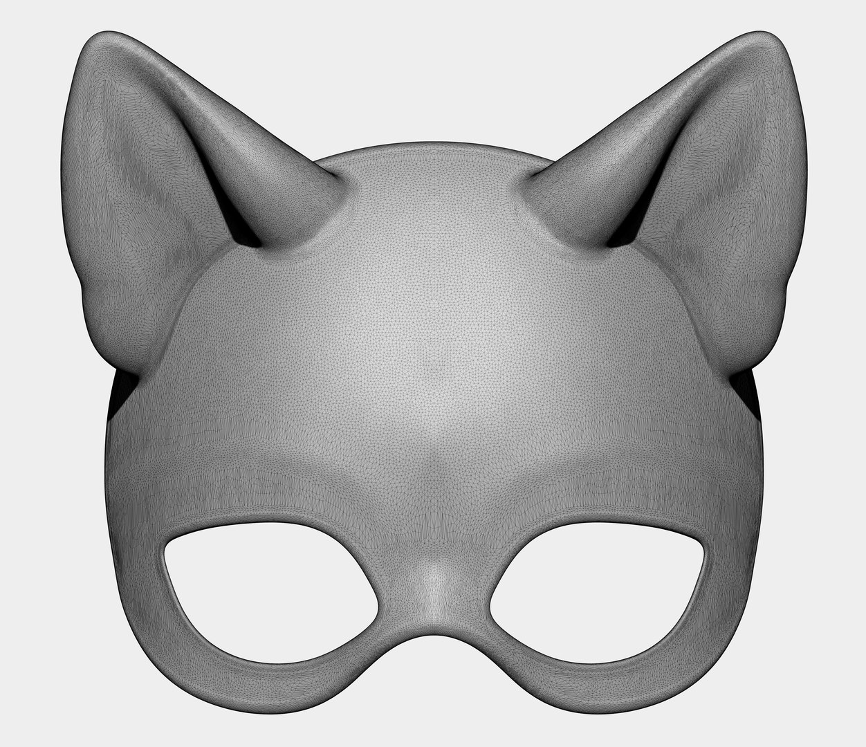 3D Cat Mask With Ears - TurboSquid 1977227