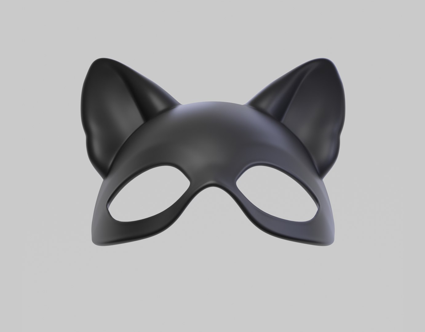 3D Cat Mask With Ears - TurboSquid 1977227