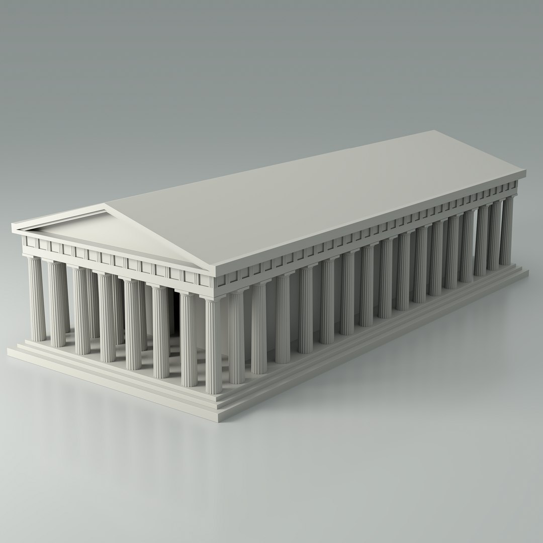 Parthenon Temple model - TurboSquid 2046704