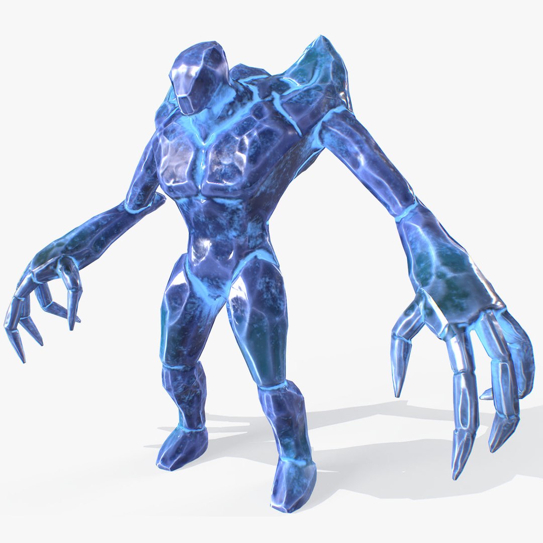 Ice Elemental Creature 3D - TurboSquid 2299362