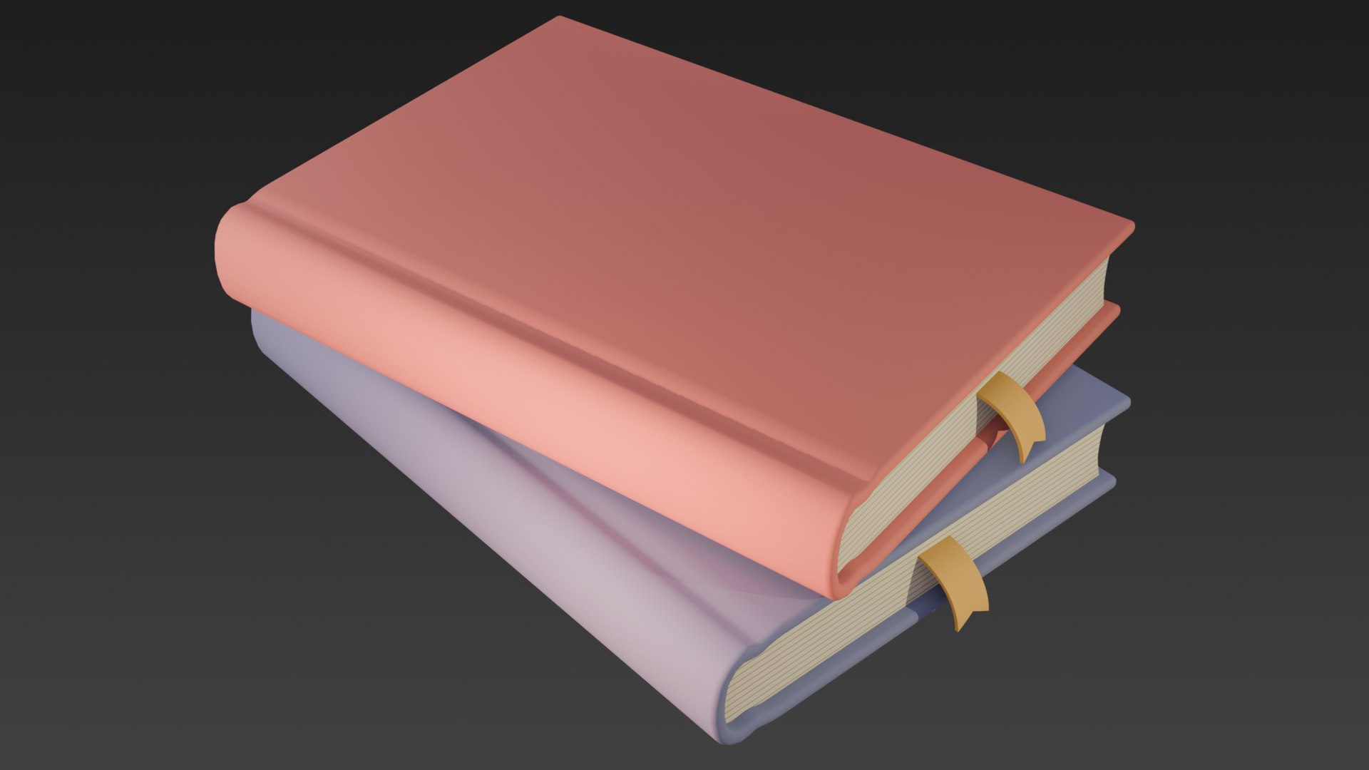 Low-poly Style Cartoon Books 3D Model - TurboSquid 2376888