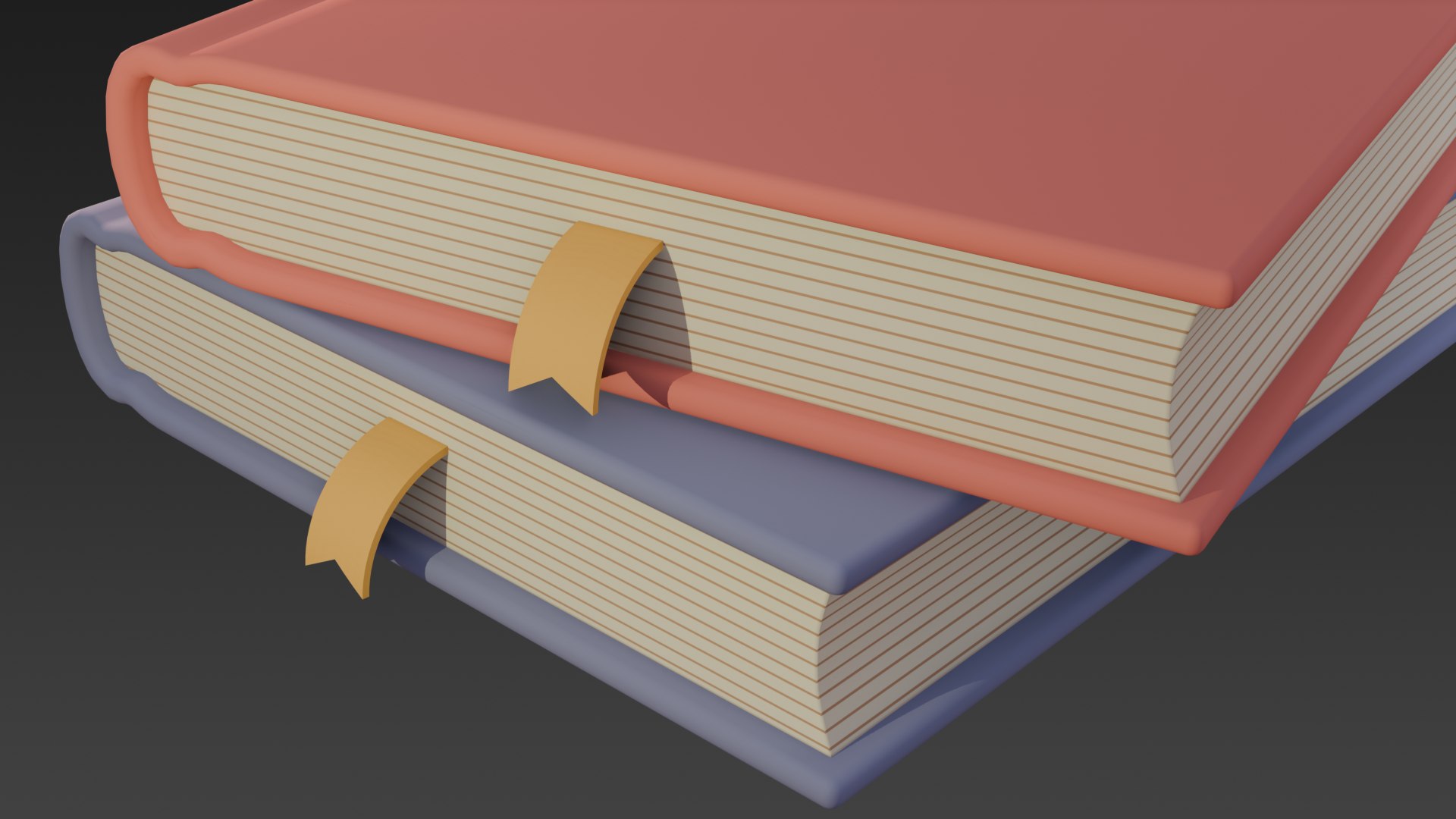 Low-poly Style Cartoon Books 3D Model - TurboSquid 2376888