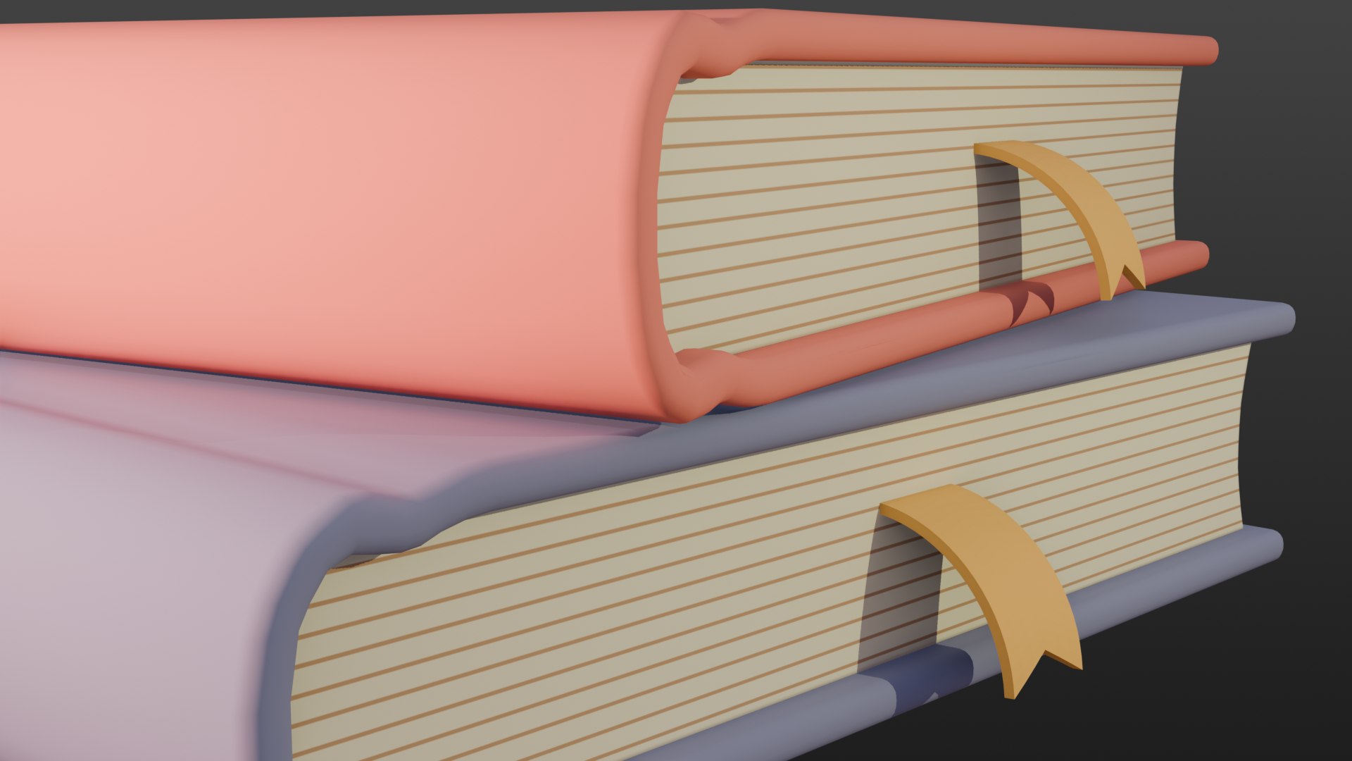 Low-poly Style Cartoon Books 3D Model - TurboSquid 2376888