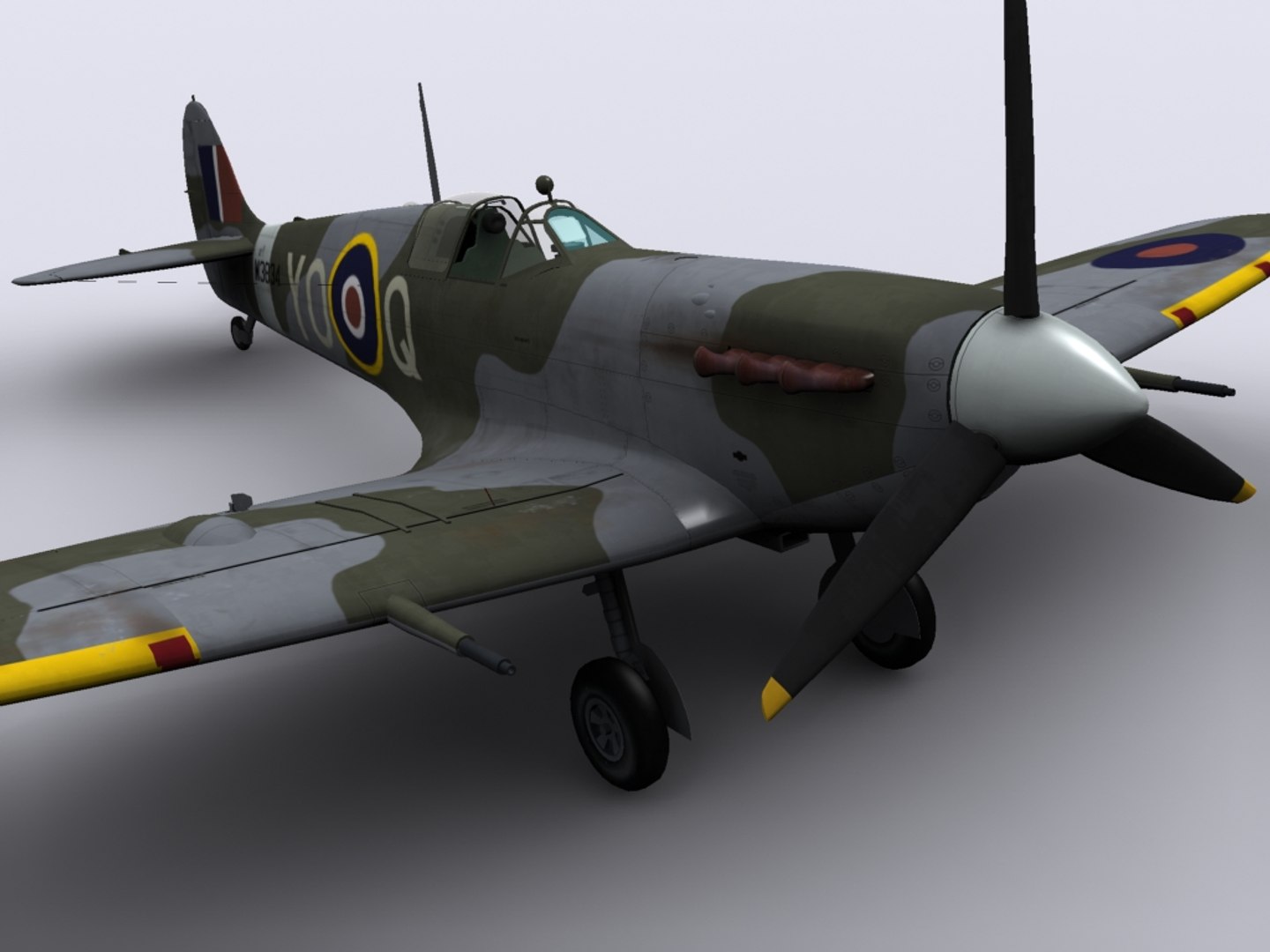 3d Model Supermarine Spitfire Fighter Lf