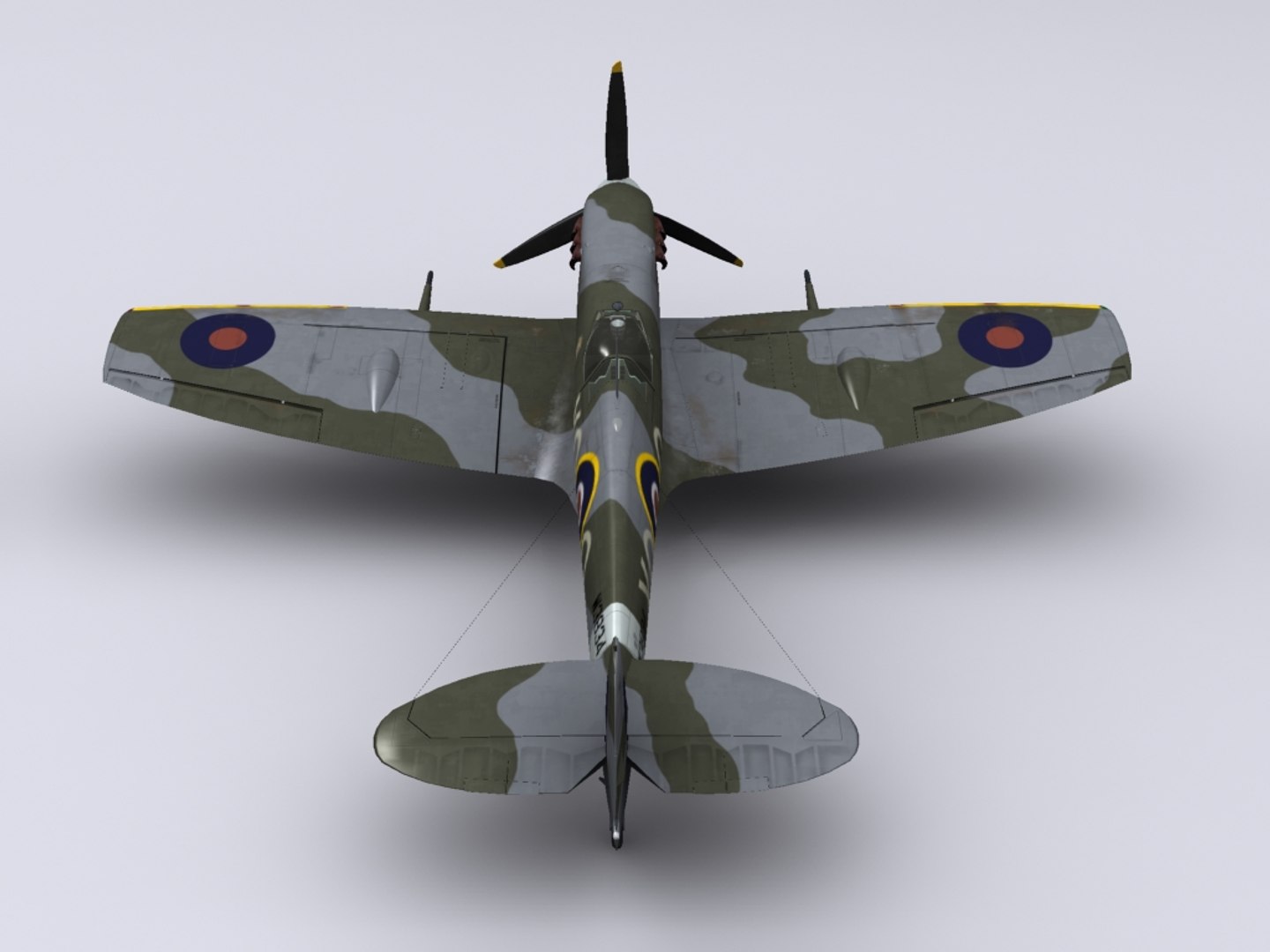 3d Model Supermarine Spitfire Fighter Lf