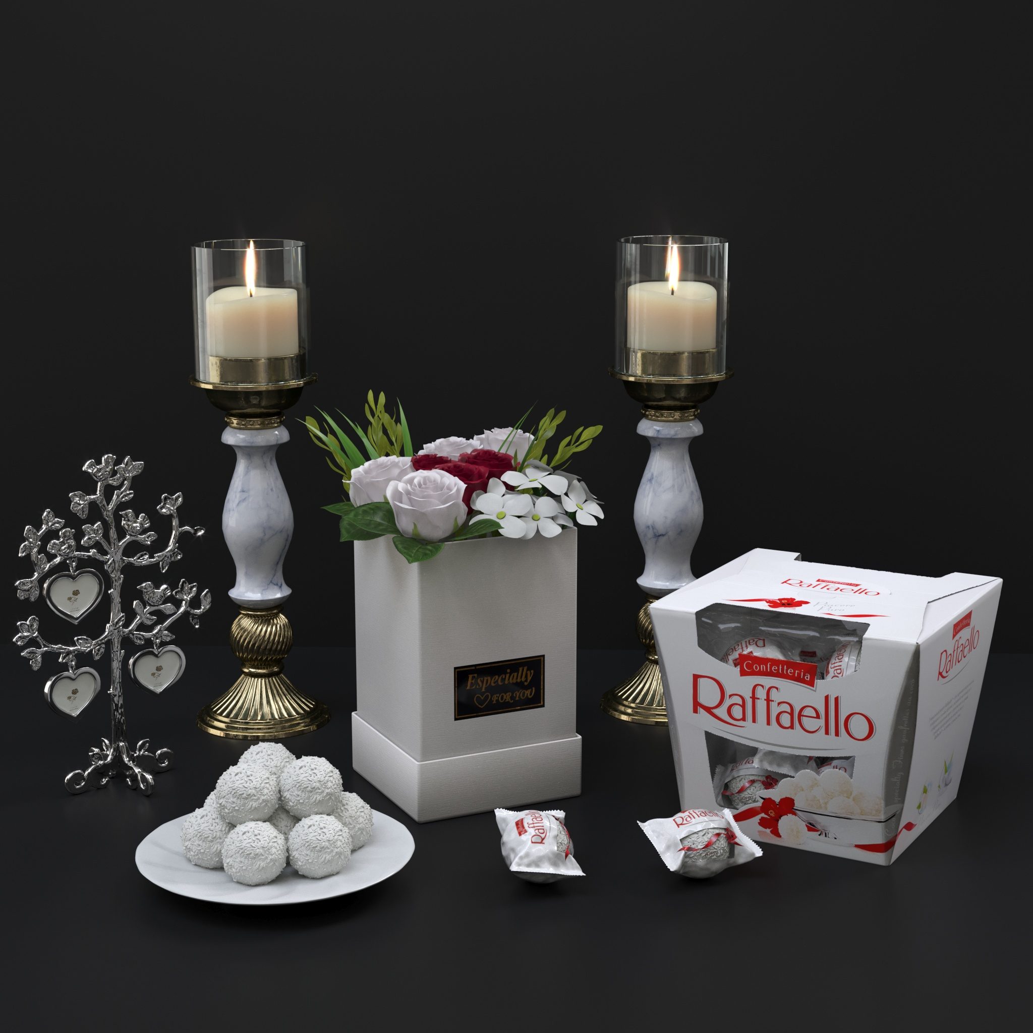 Decorative set Raffaello 3D - TurboSquid 1724472
