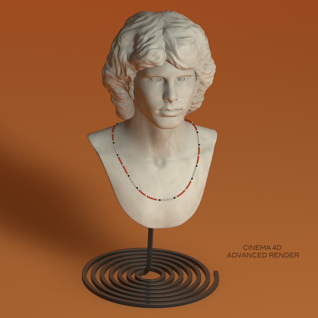 Decorative Bust Jim Morrison 3d Model