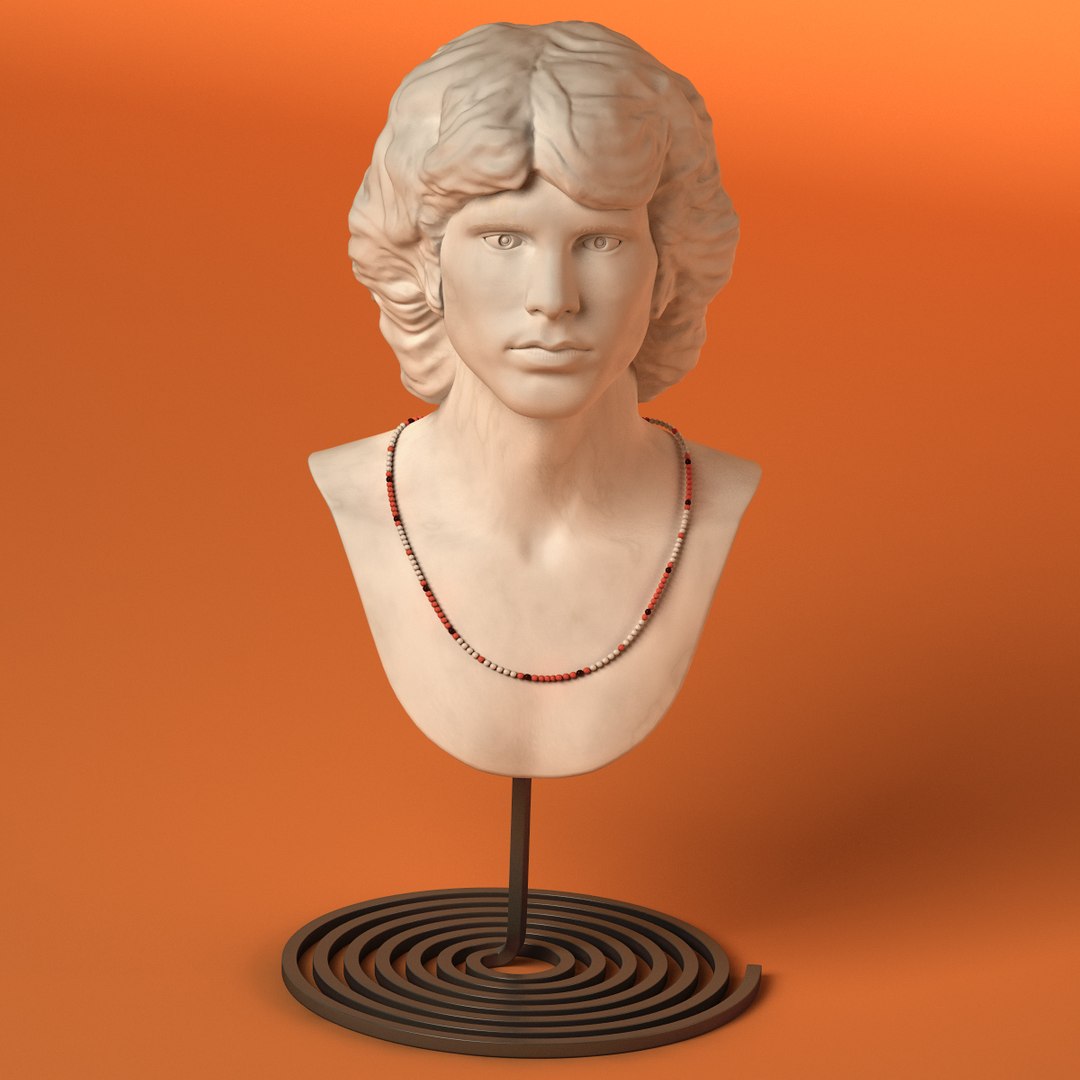 Decorative Bust Jim Morrison 3d Model