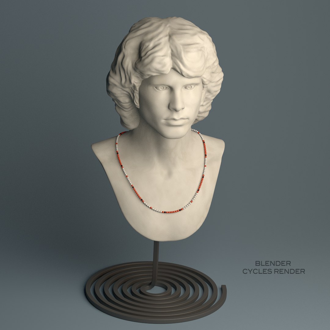 Decorative Bust Jim Morrison 3d Model