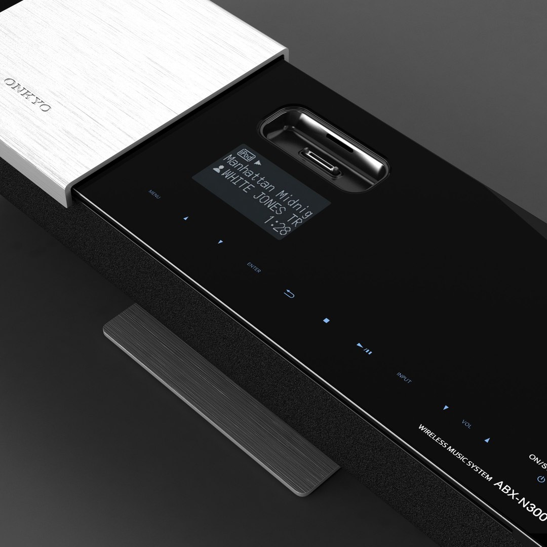 Wireless Music Onkyo Abx-n300 3d Model