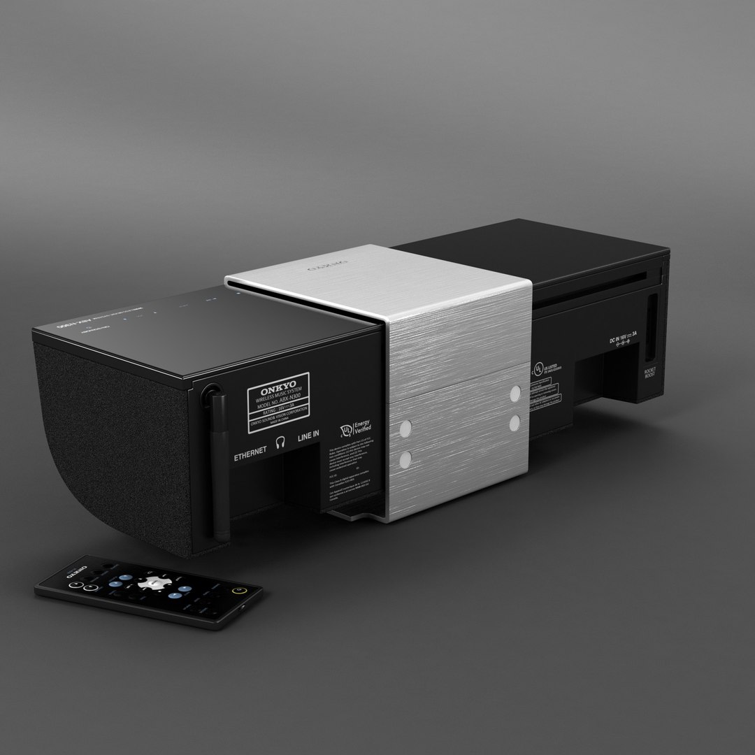 Wireless Music Onkyo Abx-n300 3d Model