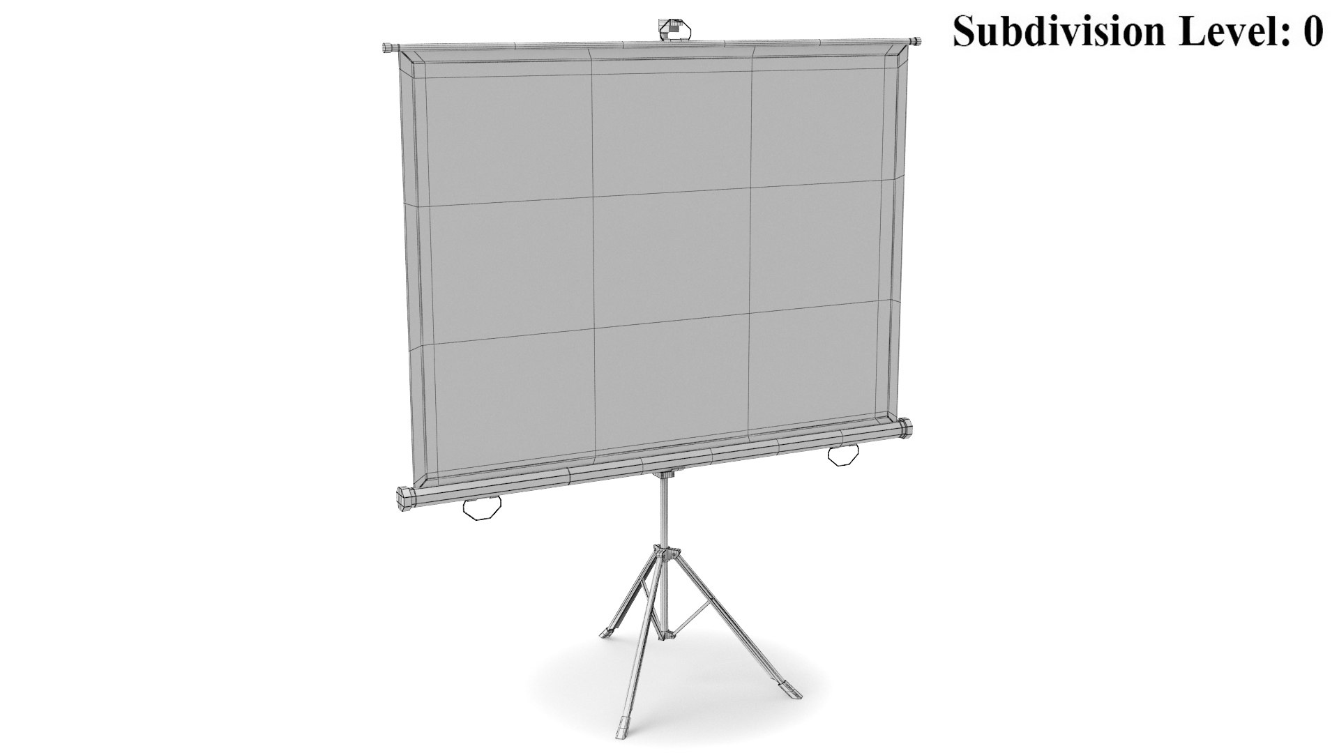 Real projector screen 3D model - TurboSquid 1644394