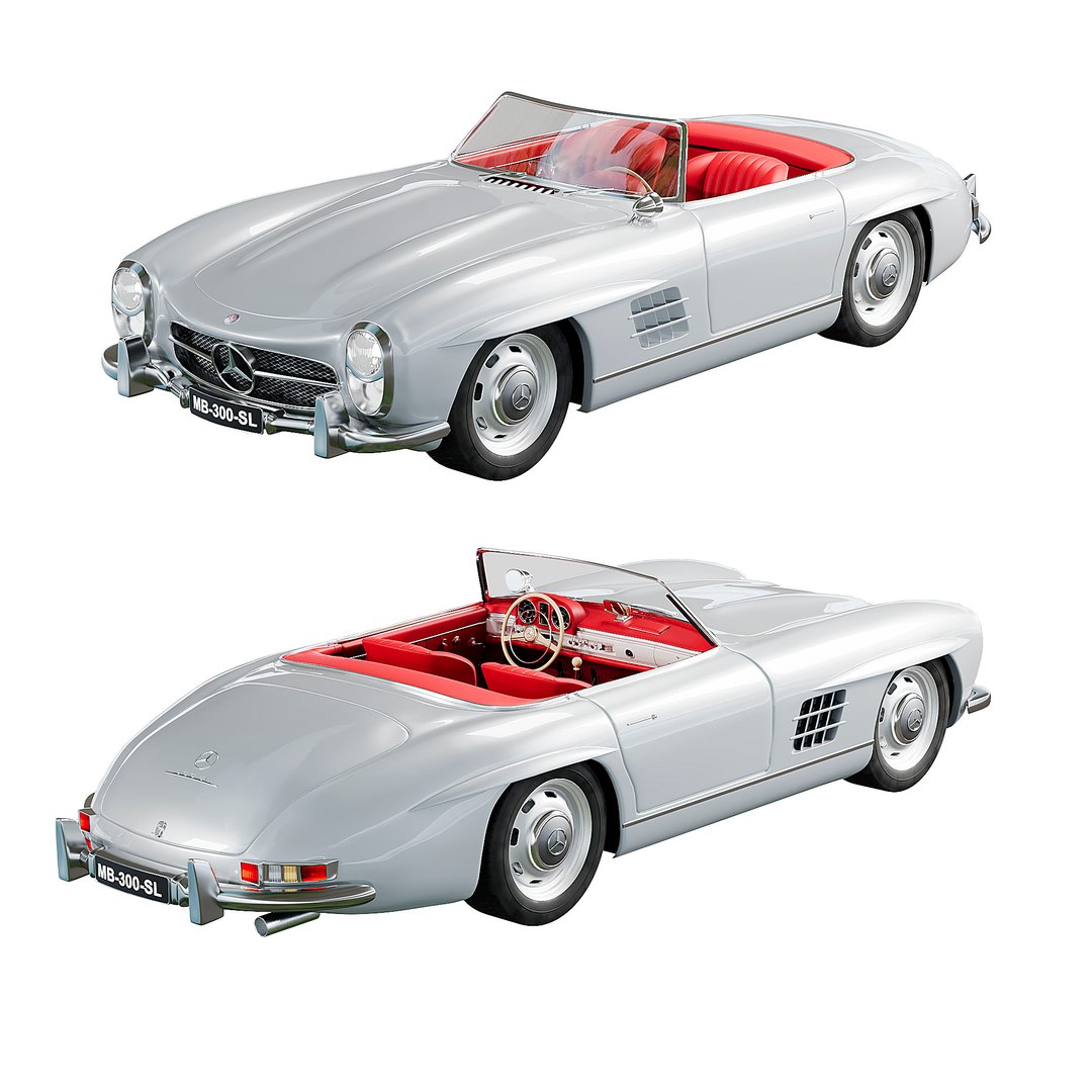 3D Model Mersedes Benz 300 SL Roadster - TurboSquid 2208870