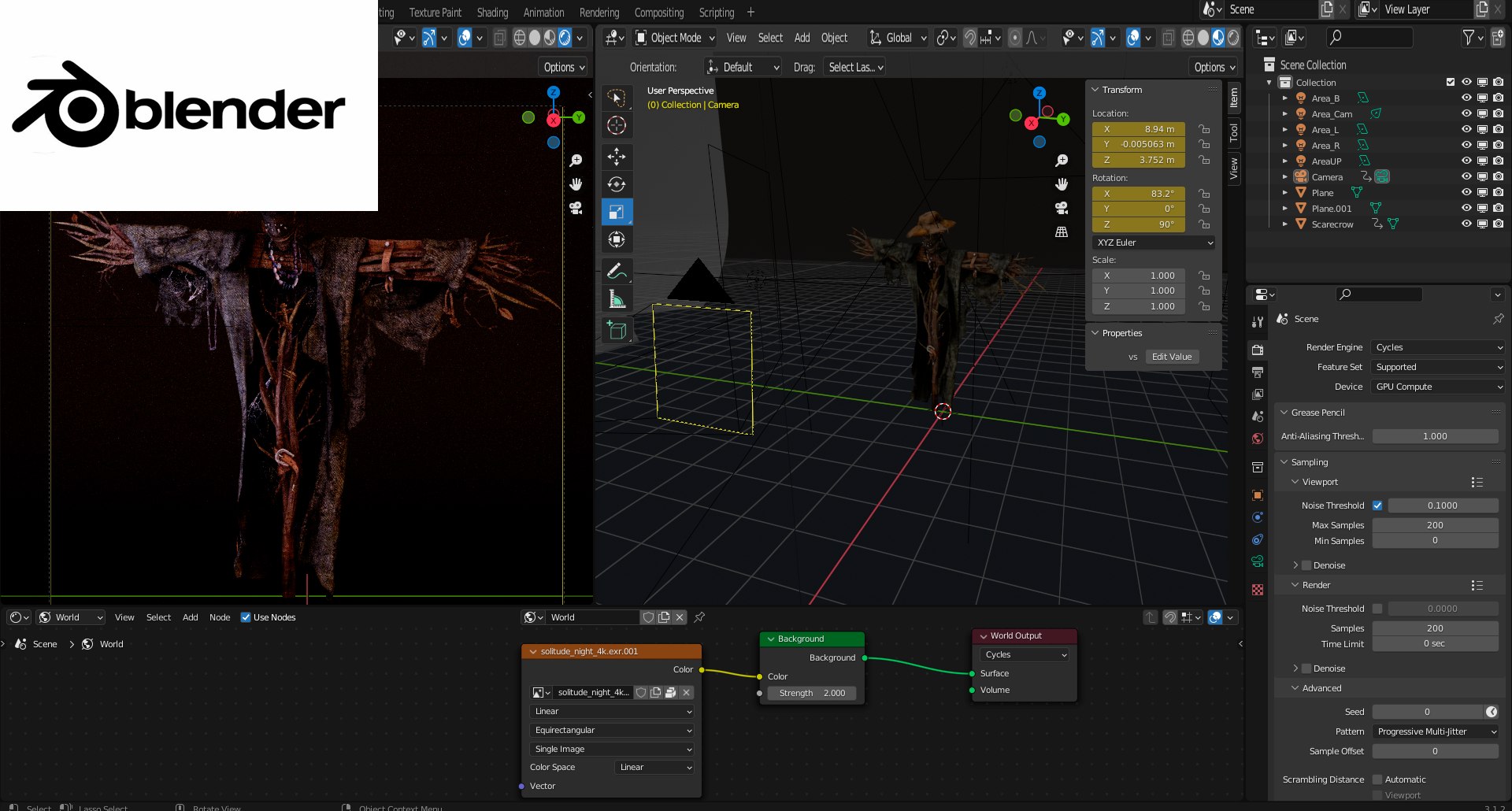 Scarecrow Model - TurboSquid 1918264