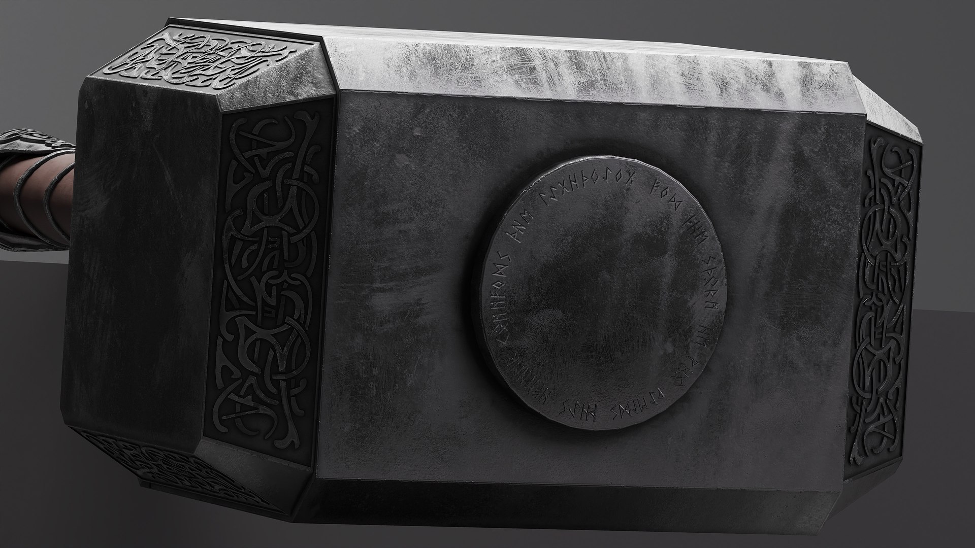 Thor Hammer 3D Asset Realistic Mjolnir PBR Model With 4K Texture 3D ...