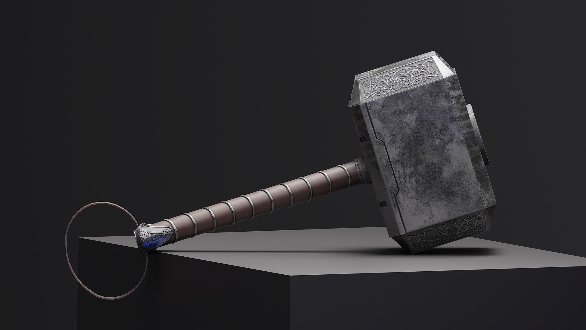 Thor Hammer 3D Asset Realistic Mjolnir PBR Model With 4K Texture 3D ...