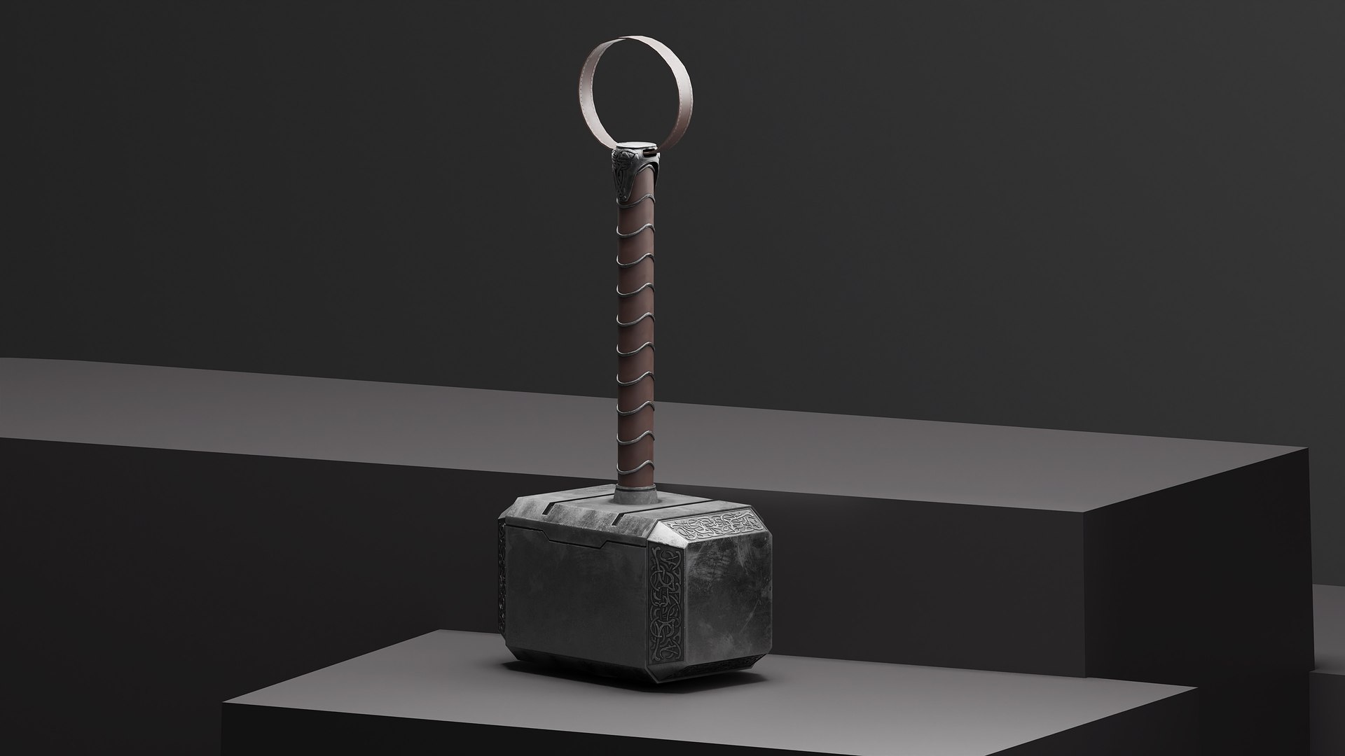 Thor Hammer 3D Asset Realistic Mjolnir PBR Model With 4K Texture 3D ...