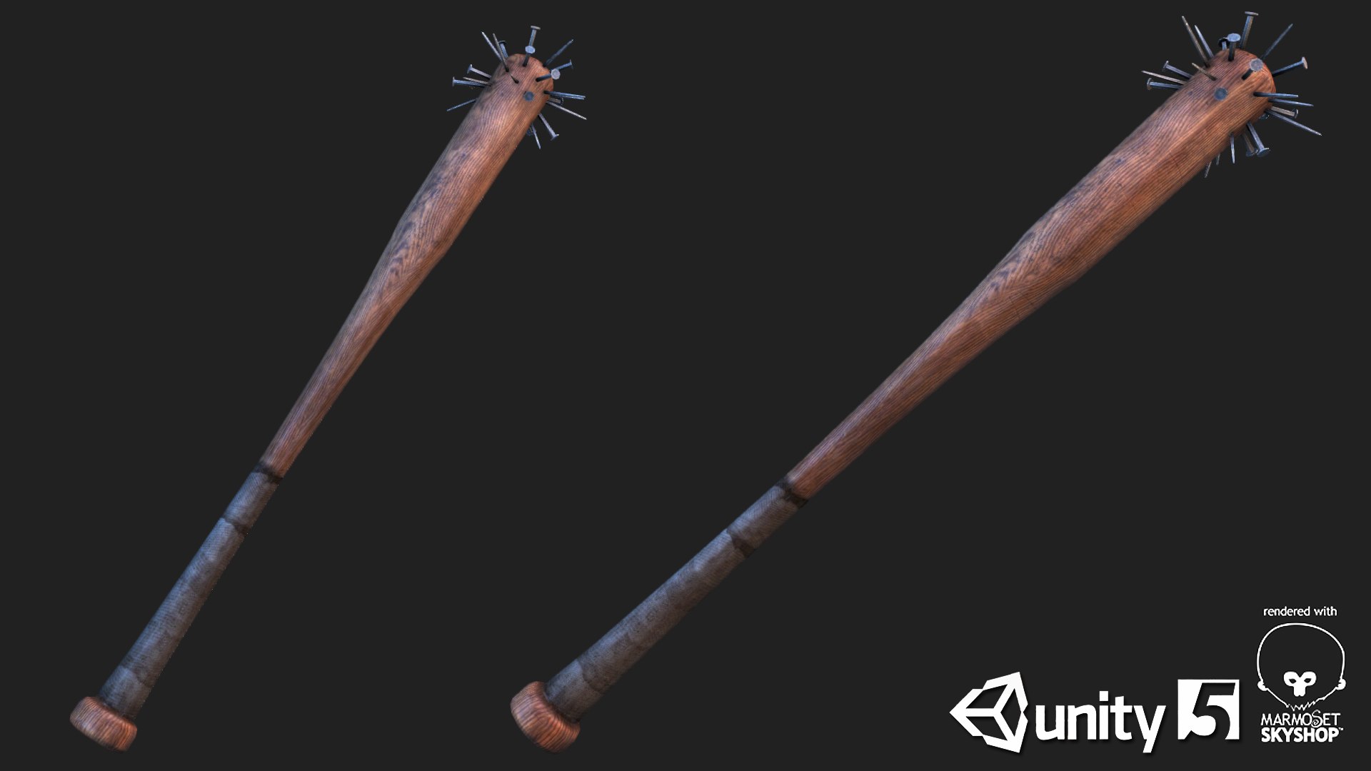 3d Baseball Bat Weapon 03 Model