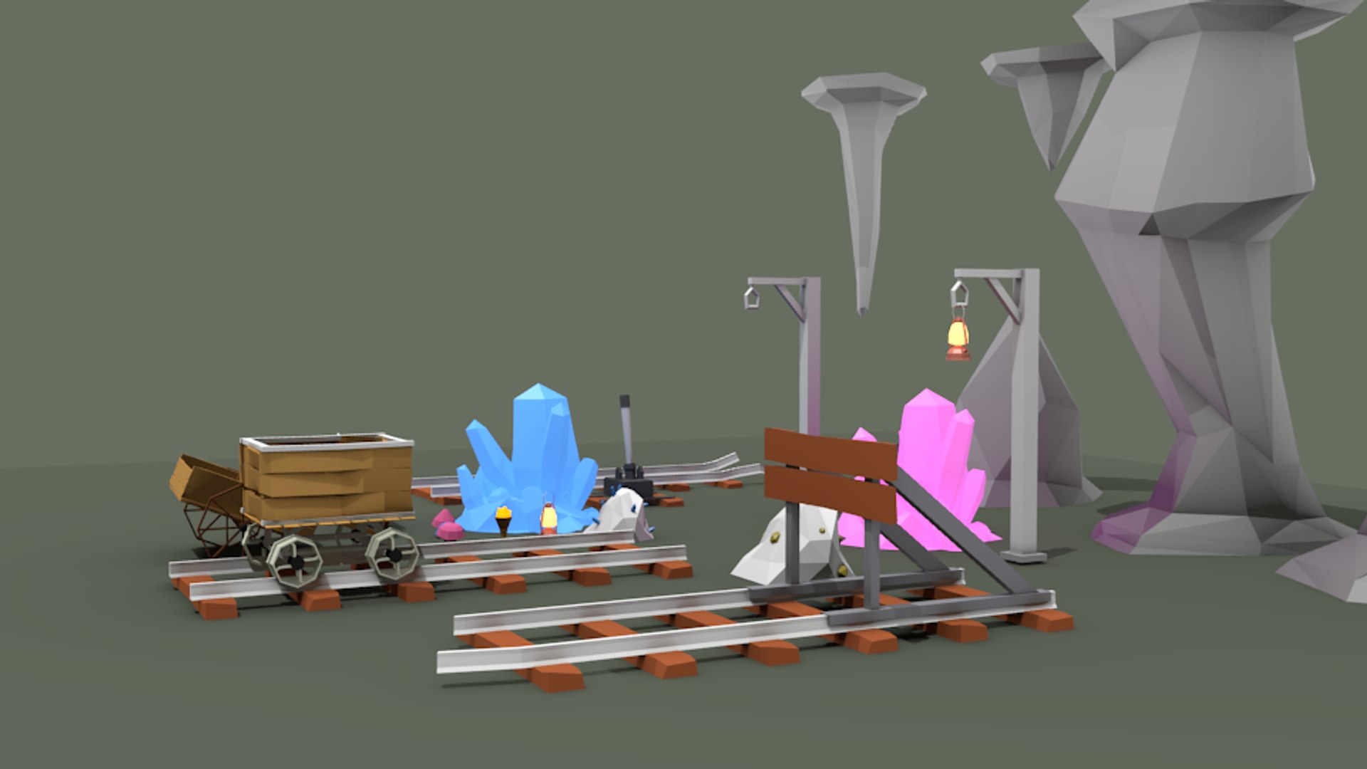 3D Mining Pack - TurboSquid 1201245