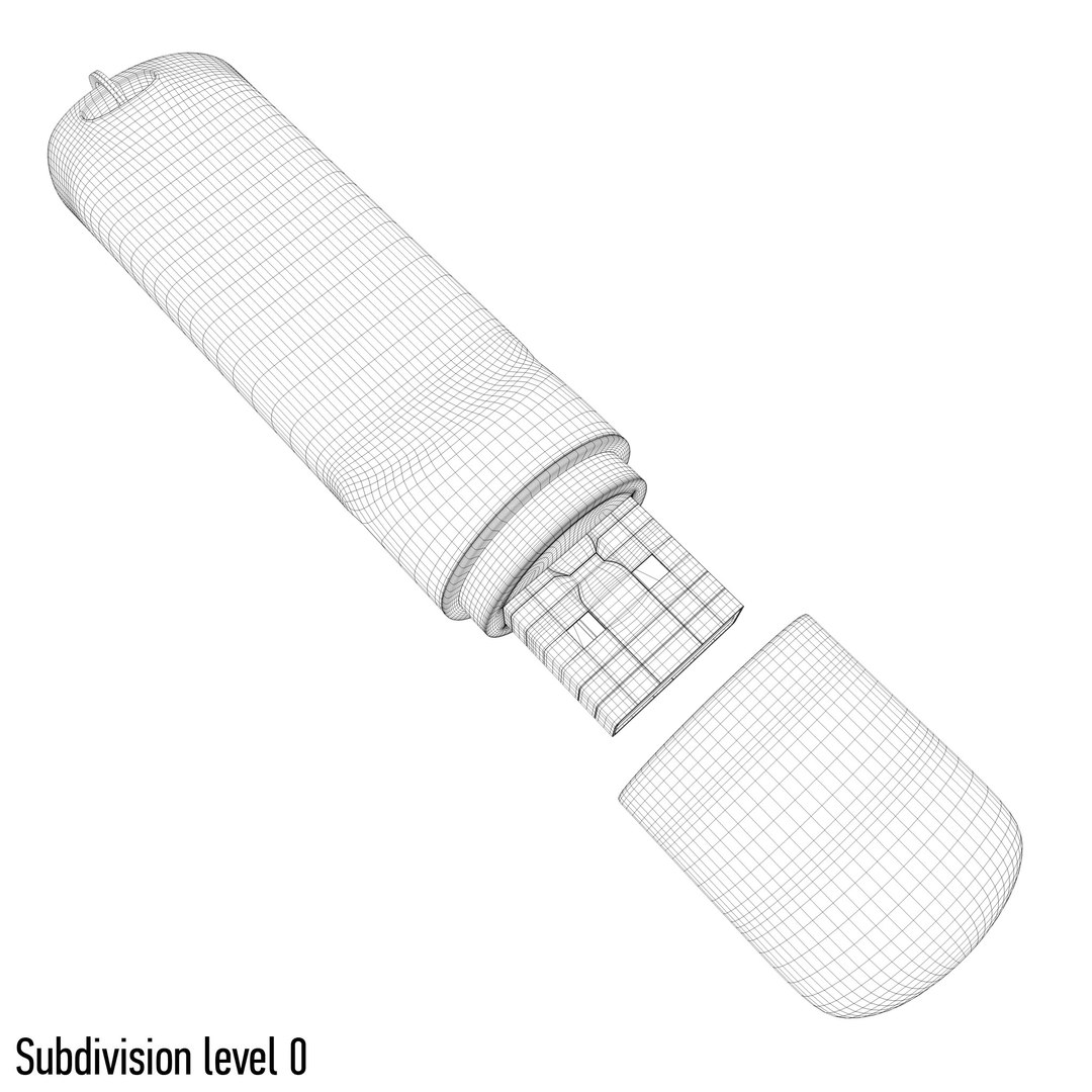 3d Model Of Usb Flash Drive