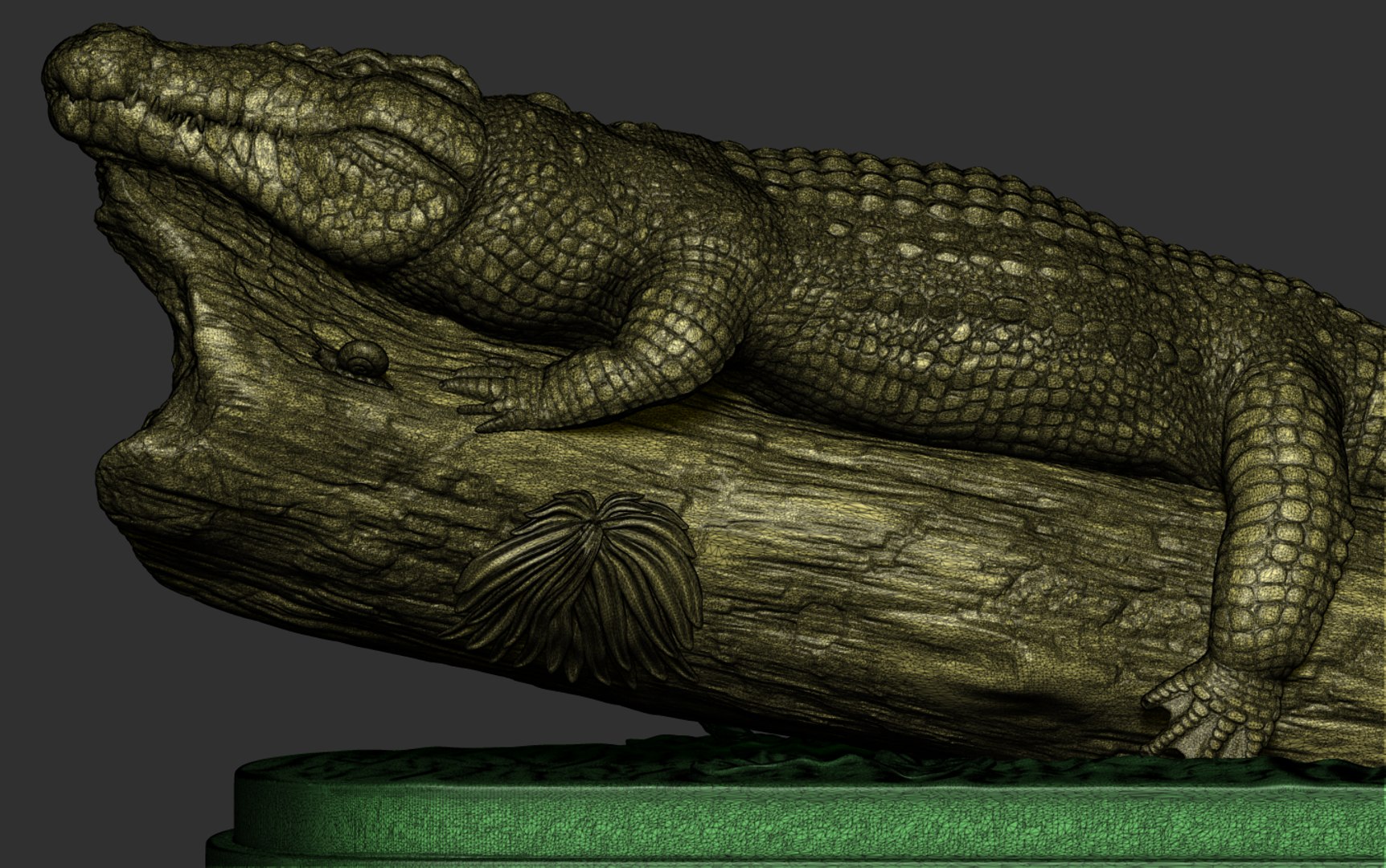 Crocodile In Tree 3D Model - TurboSquid 1835583