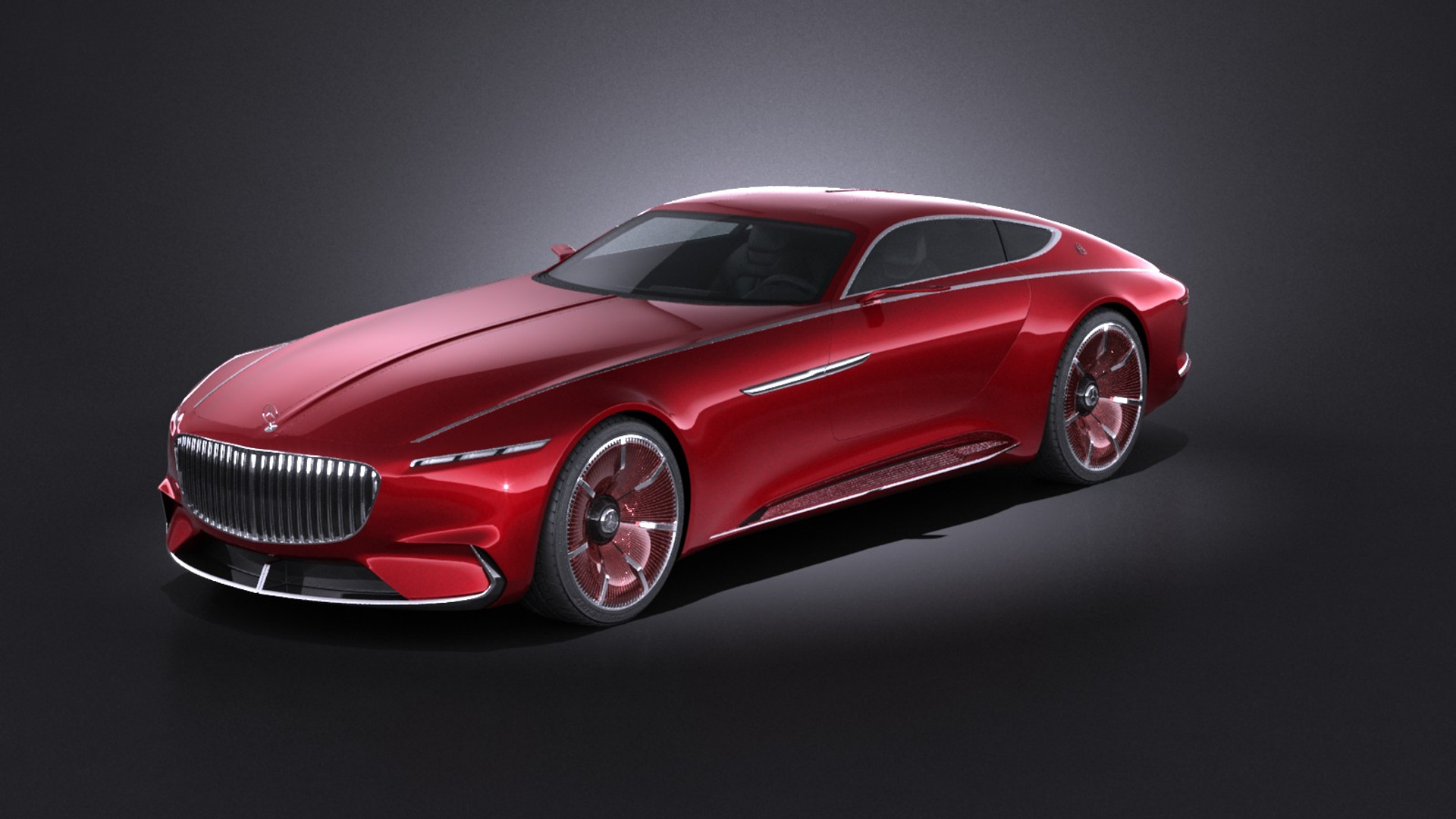 Mercedes Vision Maybach 3d 3ds