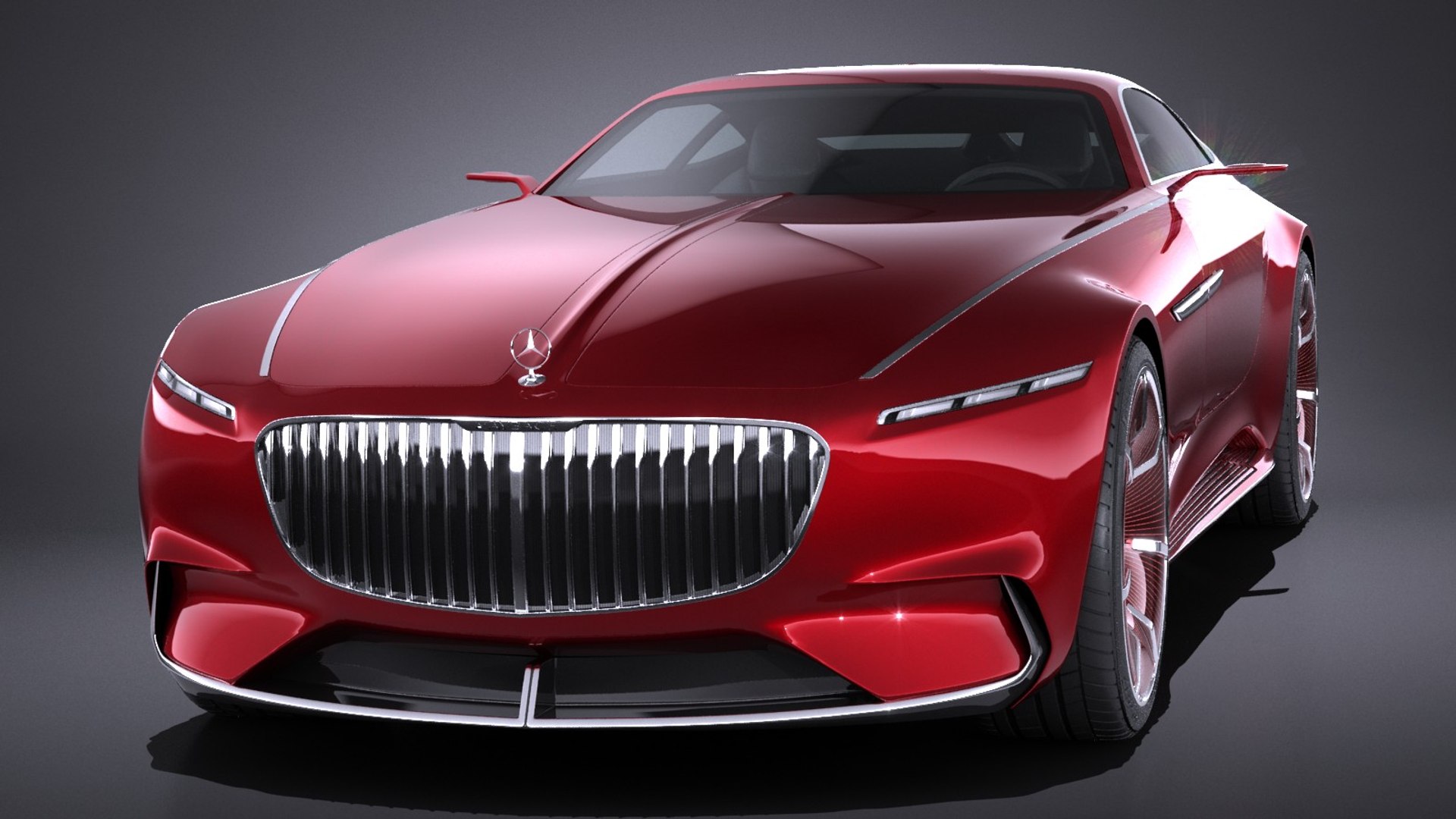 Mercedes Vision Maybach 3d 3ds