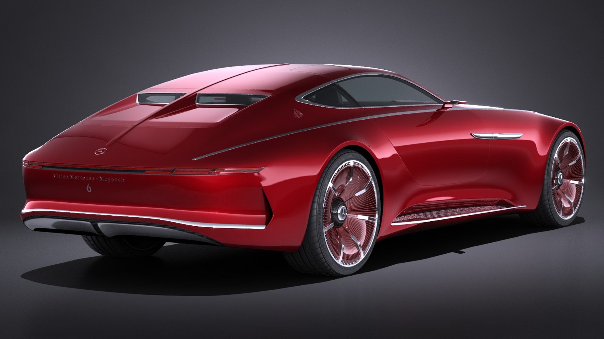 Mercedes Vision Maybach 3d 3ds