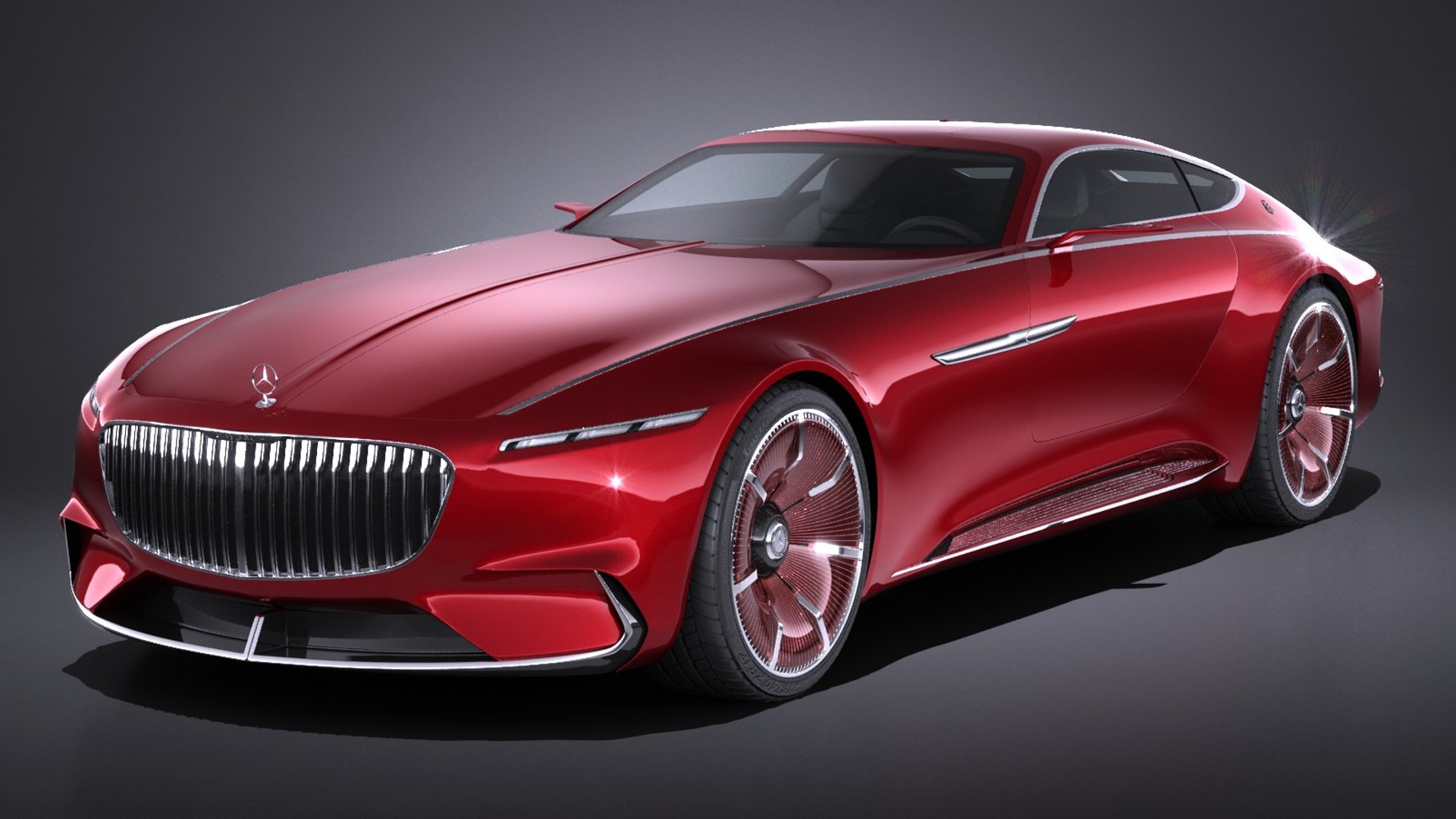 Mercedes Vision Maybach 3d 3ds