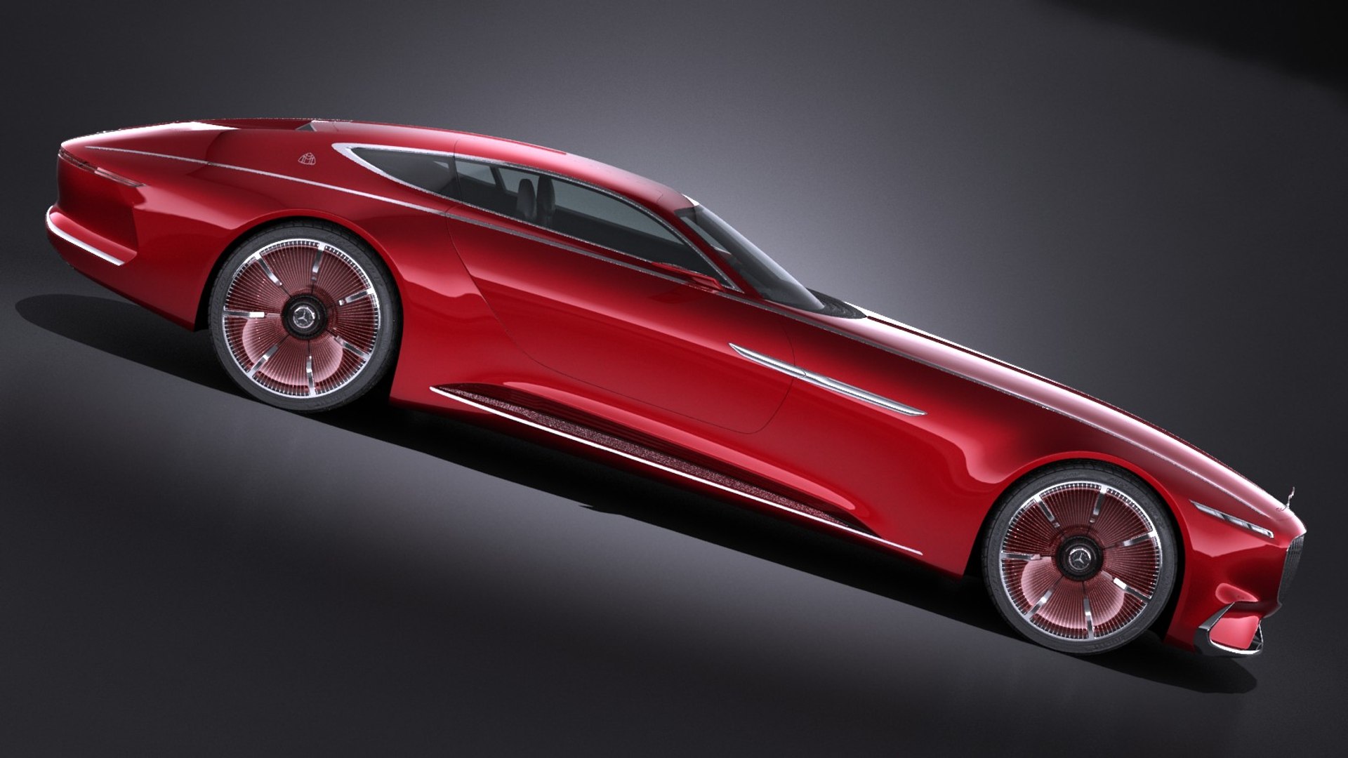 Mercedes Vision Maybach 3d 3ds