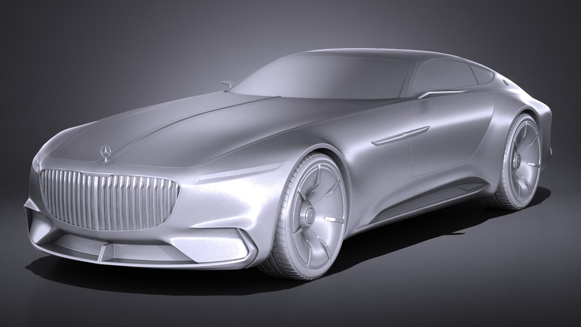 Mercedes Vision Maybach 3d 3ds
