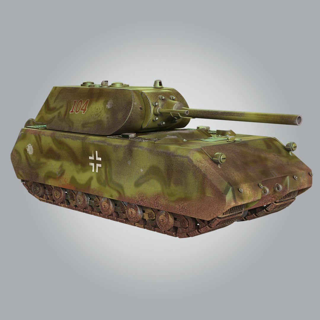 Tank Panzer Viii Maus 3d Model