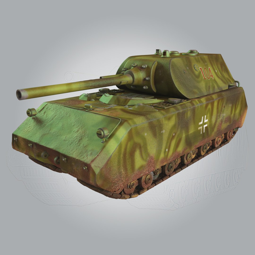 Tank Panzer Viii Maus 3d Model