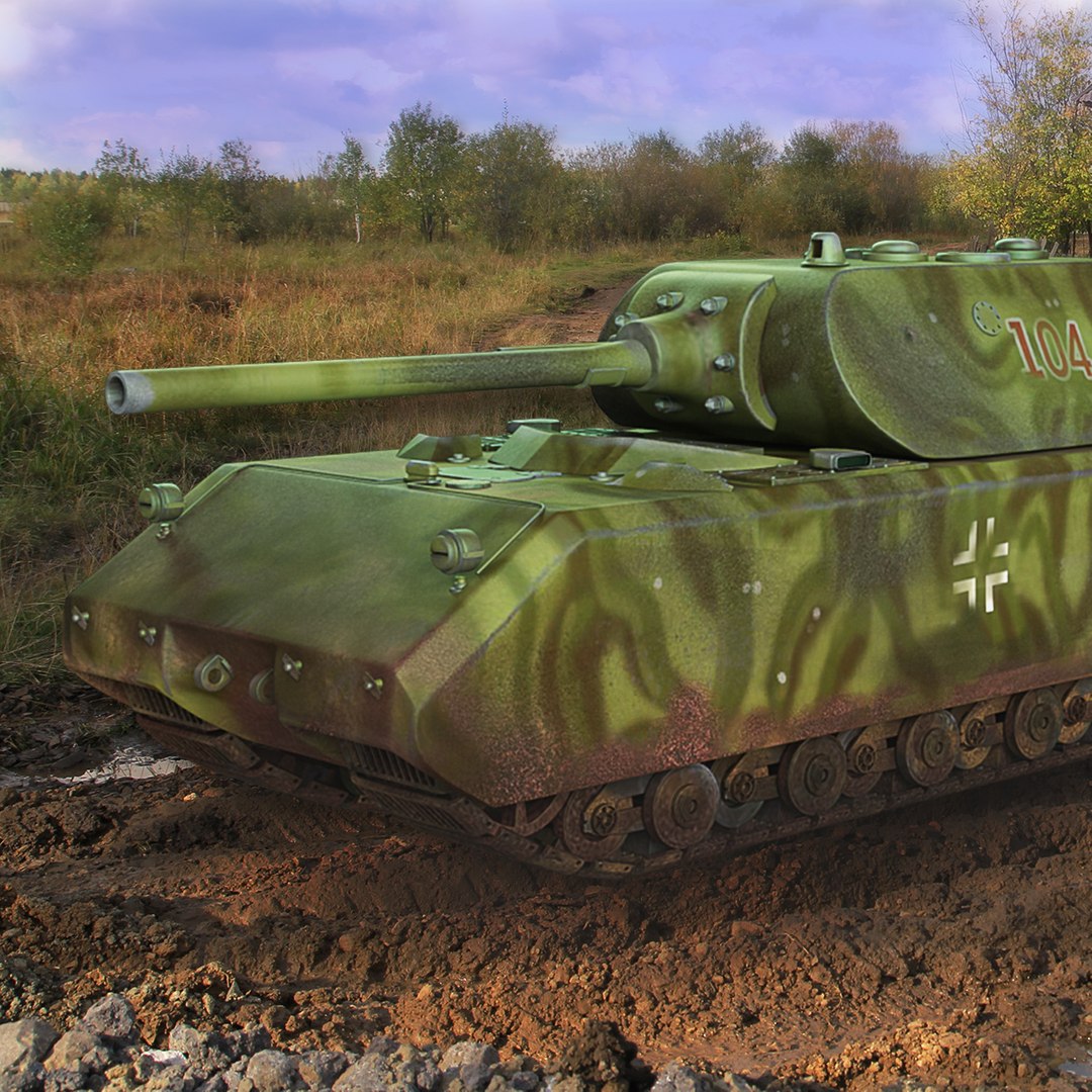 Tank Panzer Viii Maus 3d Model