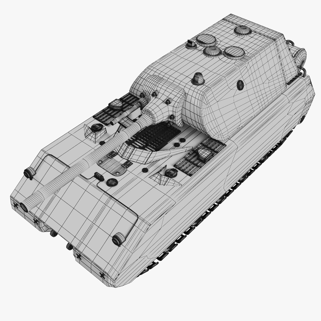 Tank Panzer Viii Maus 3d Model