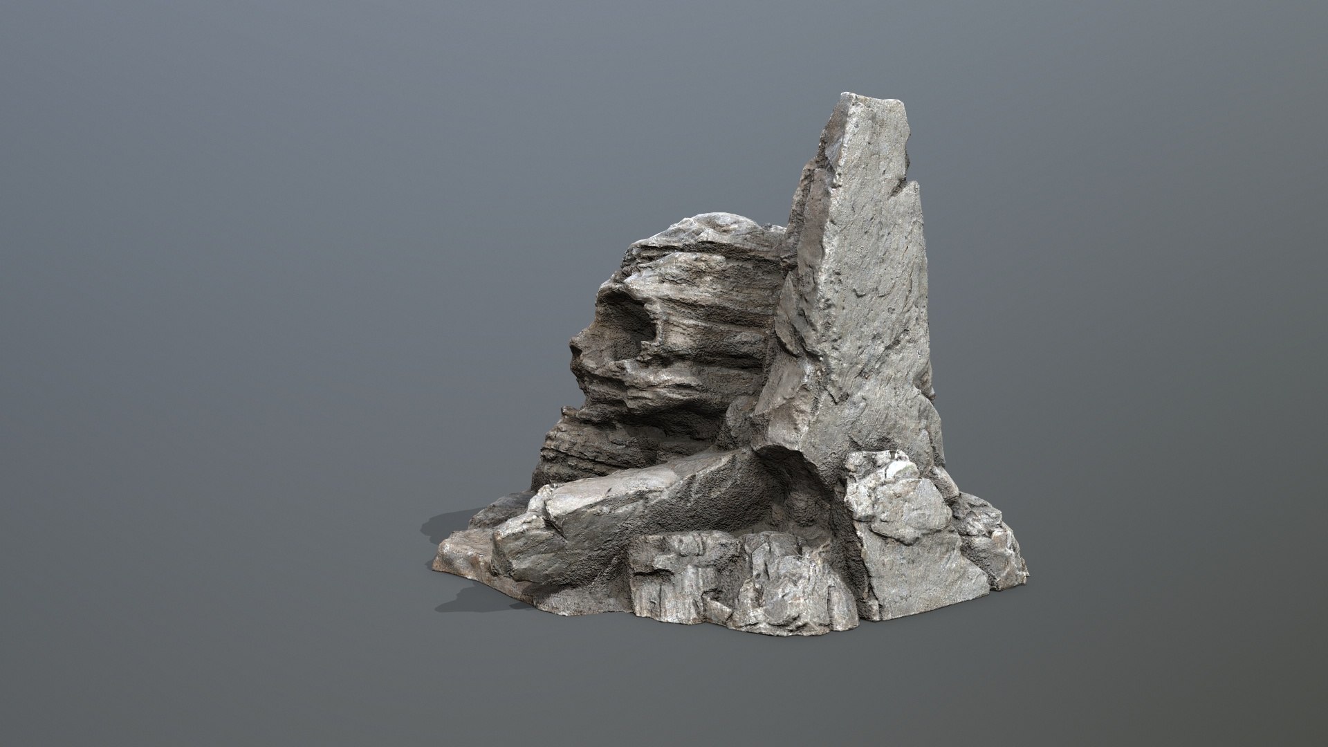 3D Skull Rock Model - TurboSquid 2303469