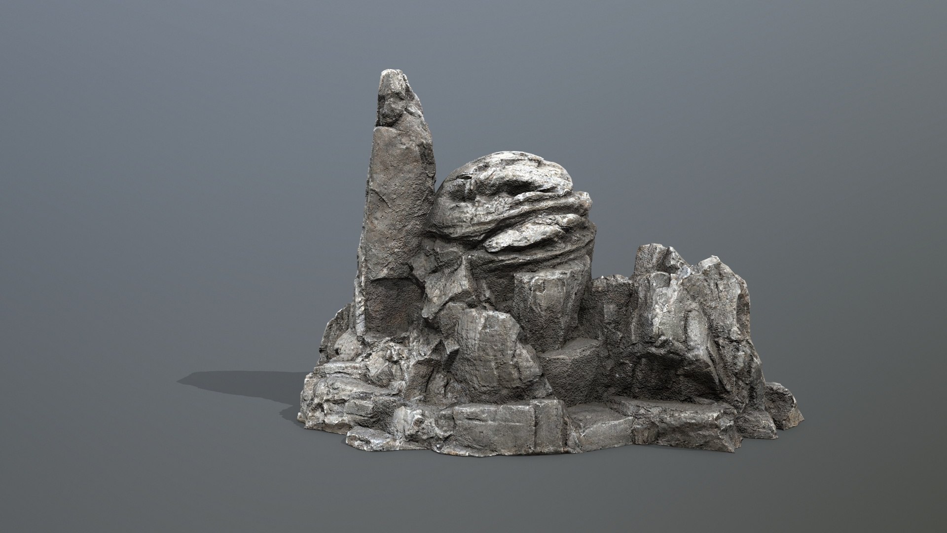 3D Skull Rock Model - TurboSquid 2303469