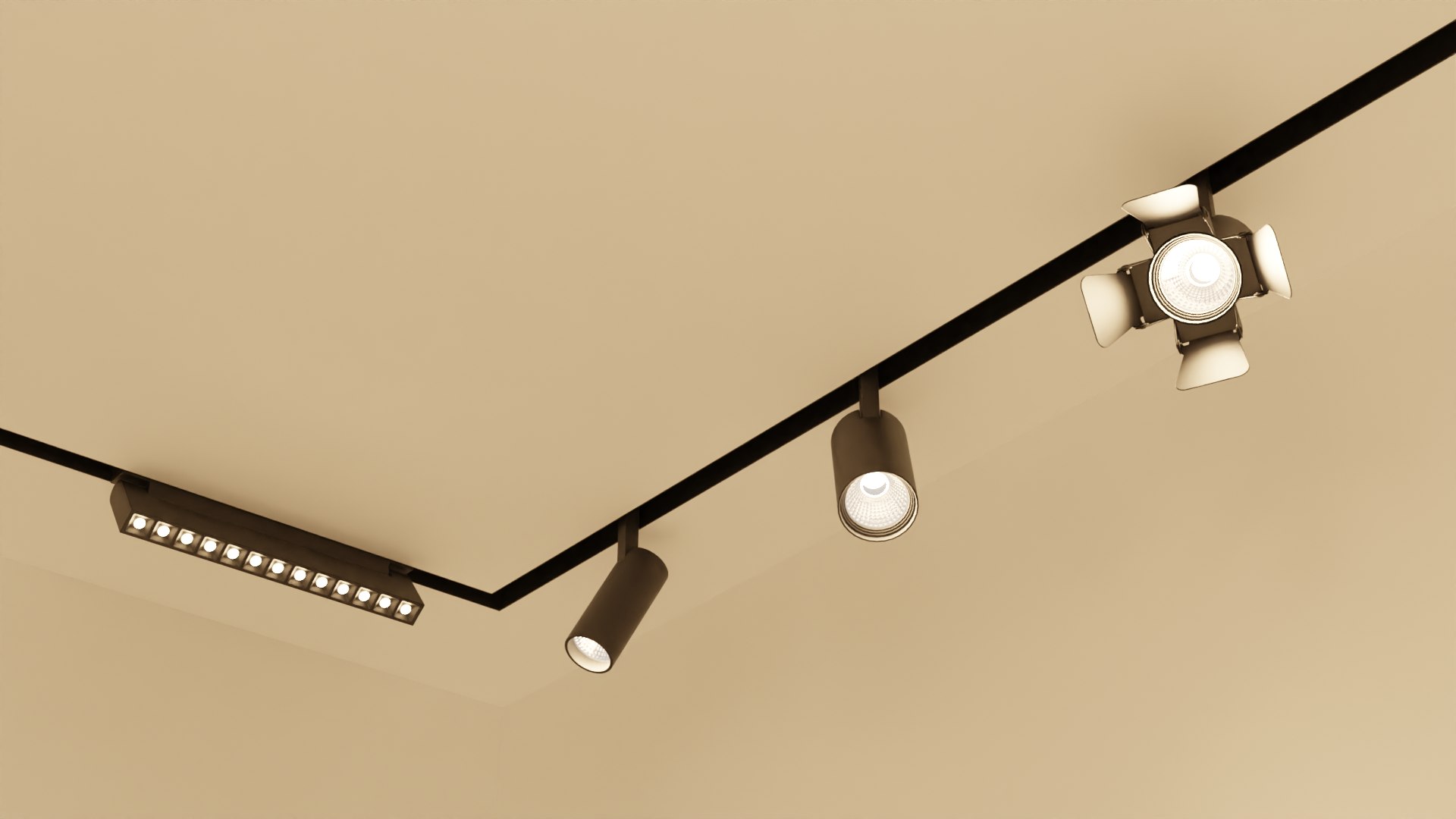Track Lights 3D - TurboSquid 2106954