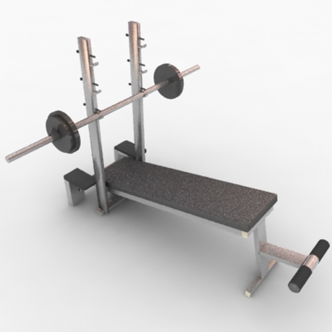 Gym Bench 3d Model