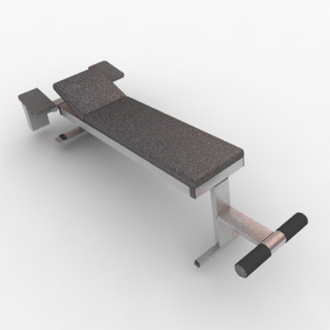 Gym Bench 3d Model