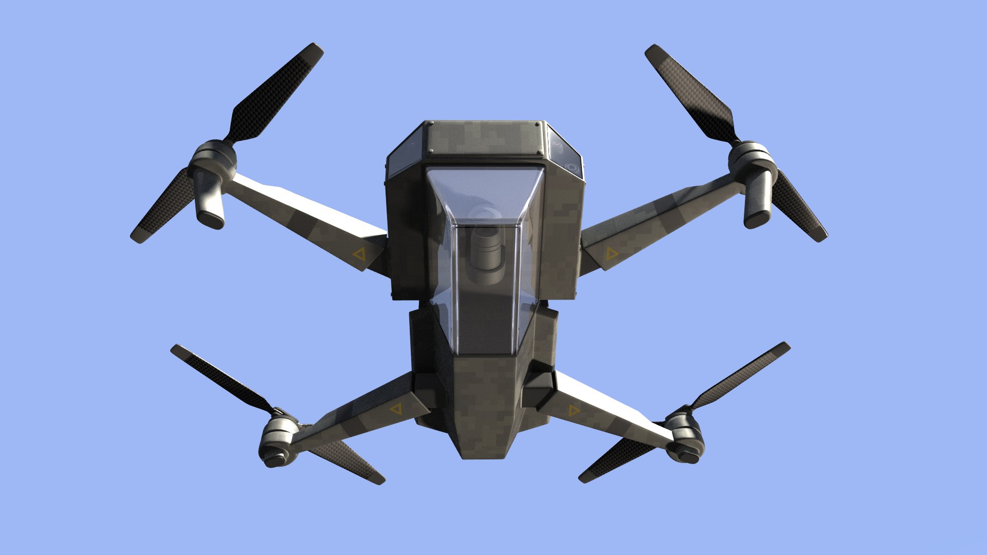 Drone Quadcopter Military USA 3D Model - TurboSquid 2197901