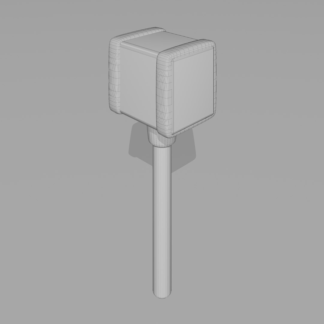 Low Poly Stone Hammer Model - TurboSquid 2245777
