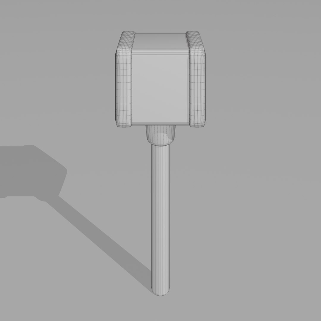 Low Poly Stone Hammer Model - TurboSquid 2245777
