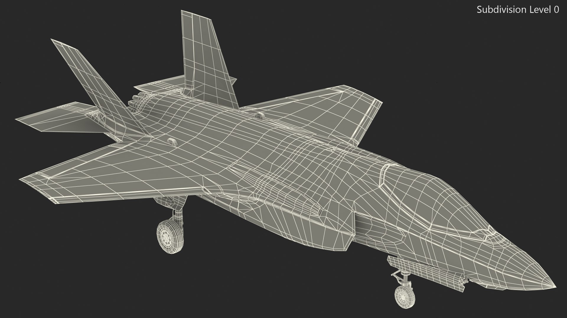 3D model Stealth Multirole Fighter F 35 Lightning II With a Pilot ...
