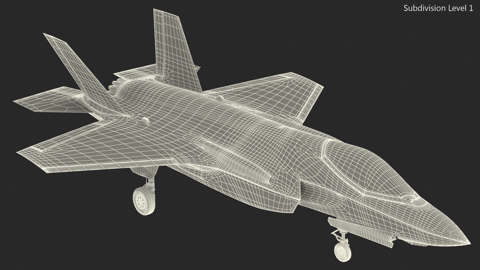 3D model Stealth Multirole Fighter F 35 Lightning II With a Pilot ...