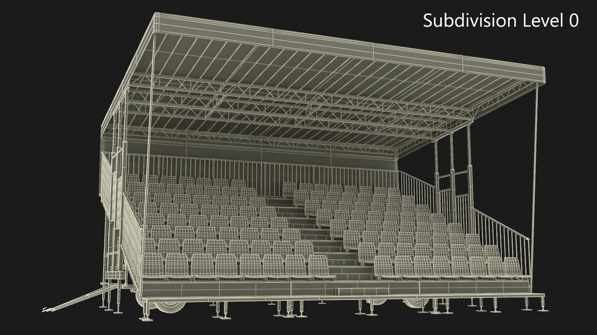 3D Model Mobile Grandstand - TurboSquid 2281783