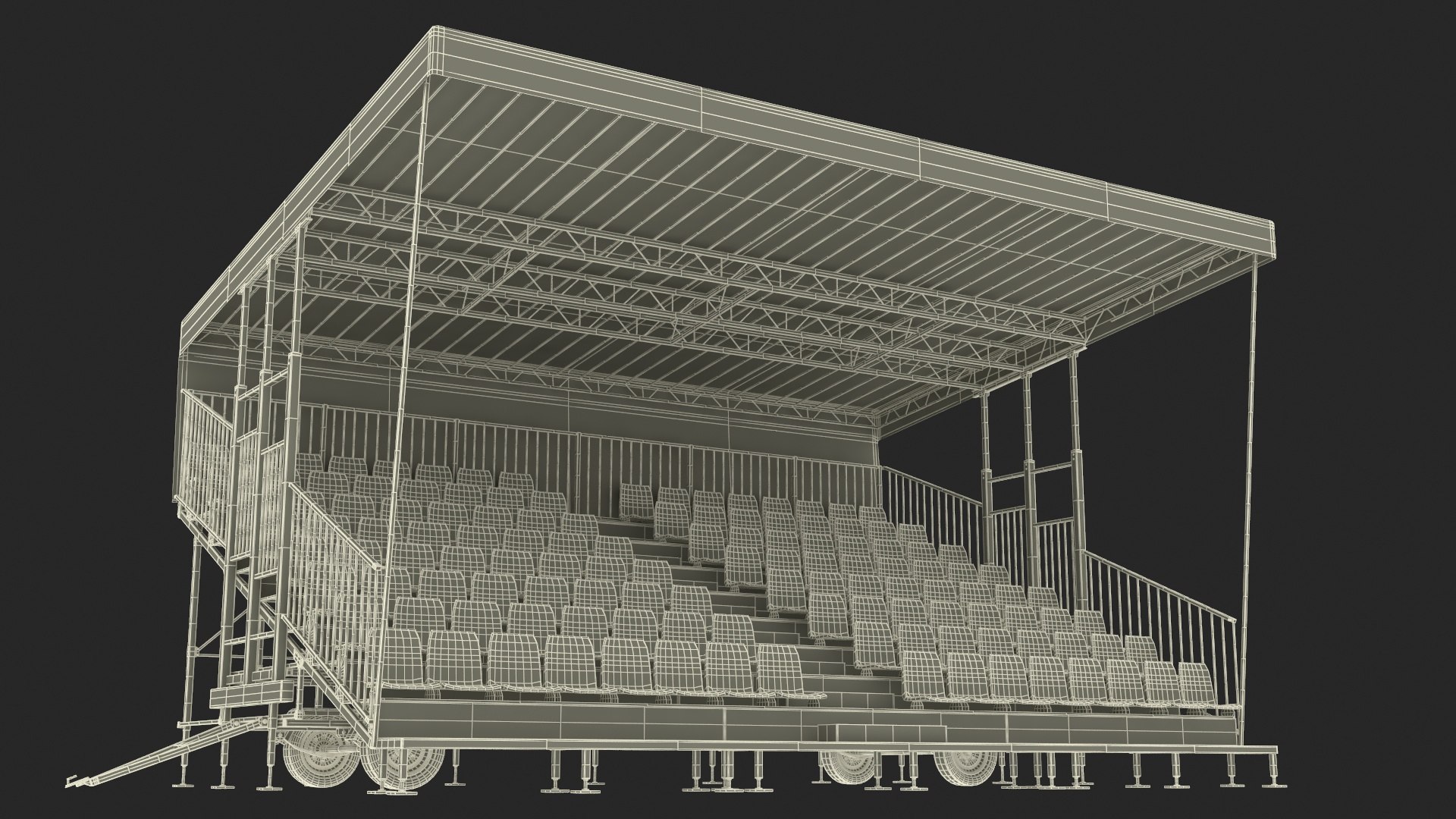 3D Model Mobile Grandstand - TurboSquid 2281783