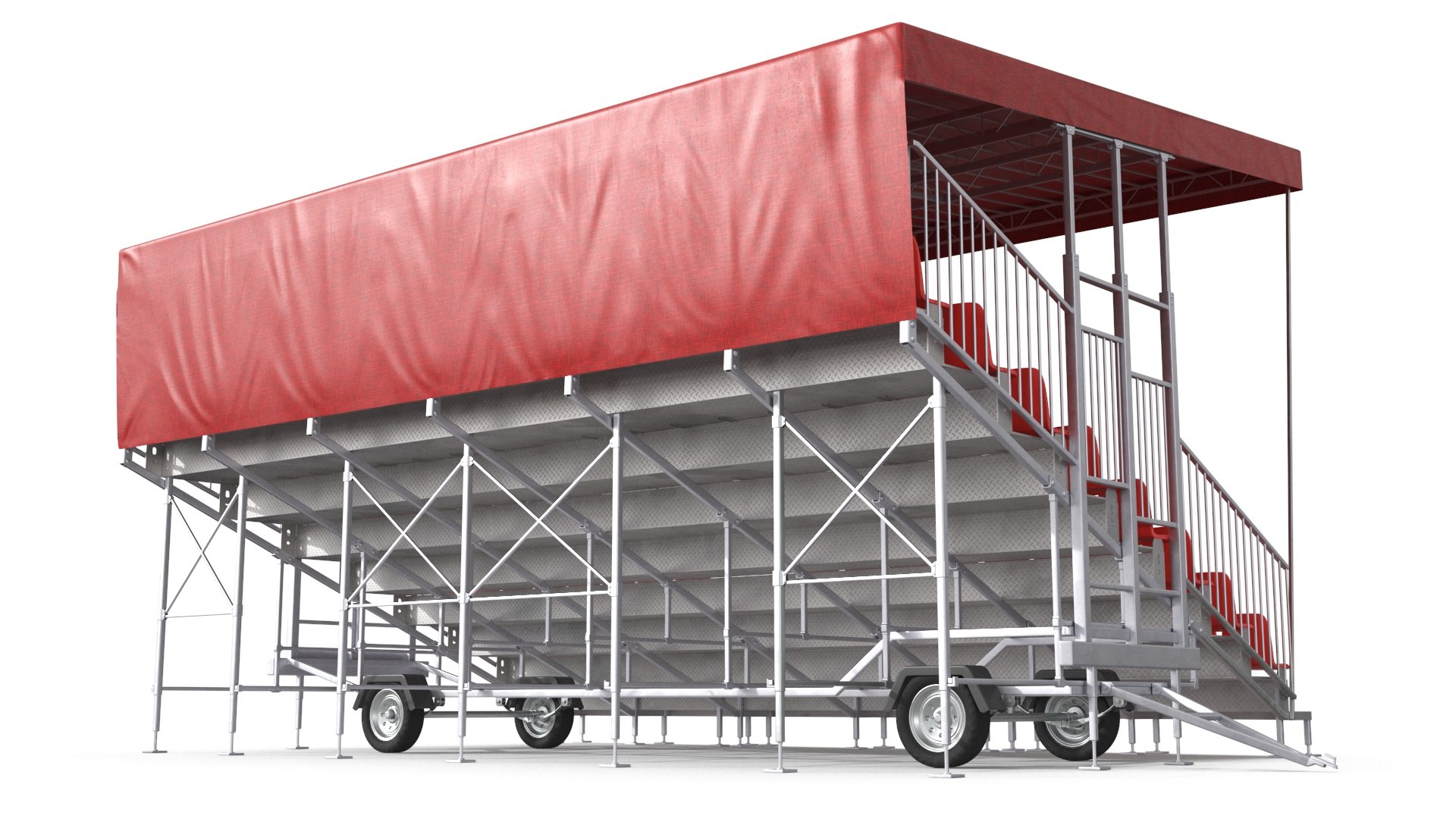 3D Model Mobile Grandstand - TurboSquid 2281783