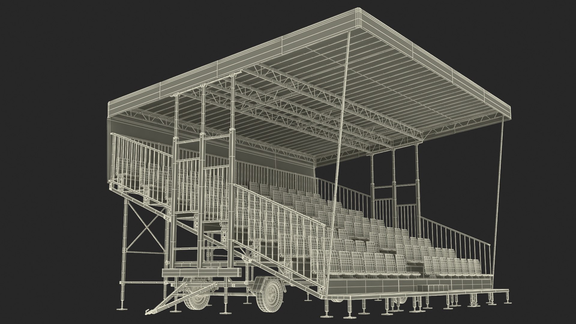 3D Model Mobile Grandstand - TurboSquid 2281783