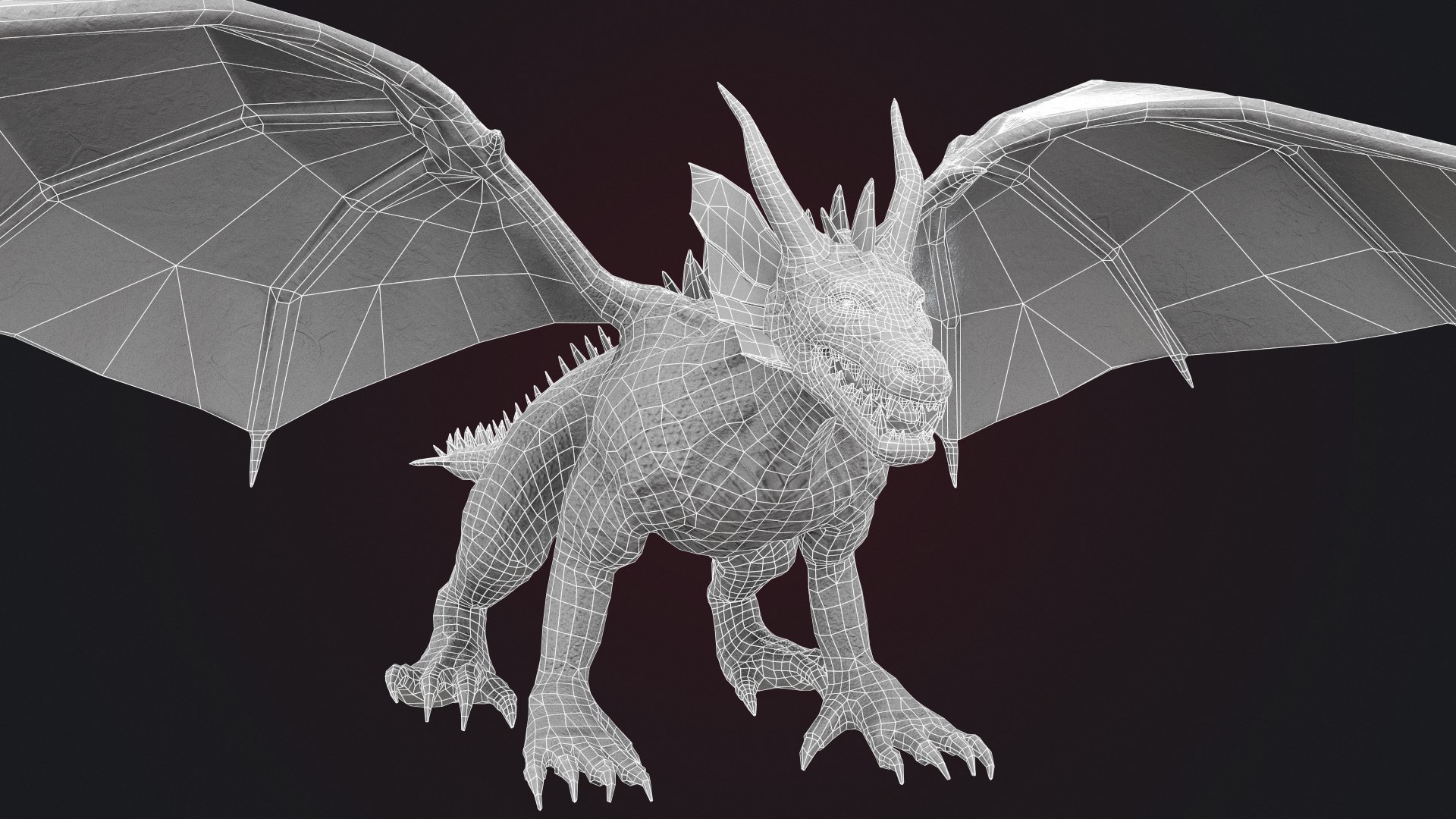 3D Dragon Game Ready PBR - TurboSquid 1765318